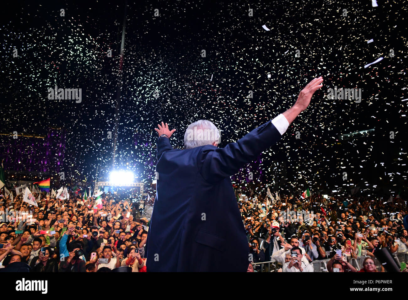 Mexico, Mexico City, Mexico. 2nd July, 2018. ANDRES MANUEL LOPEZ ...