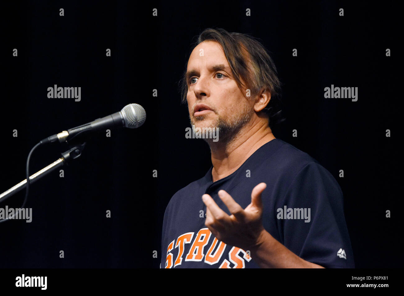 Richard Linklater at the presentation of his film 'Slacker' at the ...