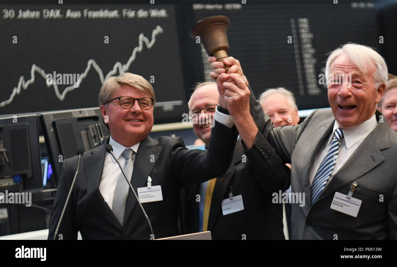 Frankfurt, Germany. 02nd July, 2018. Chairman of the Deutsche Boerse AG ...