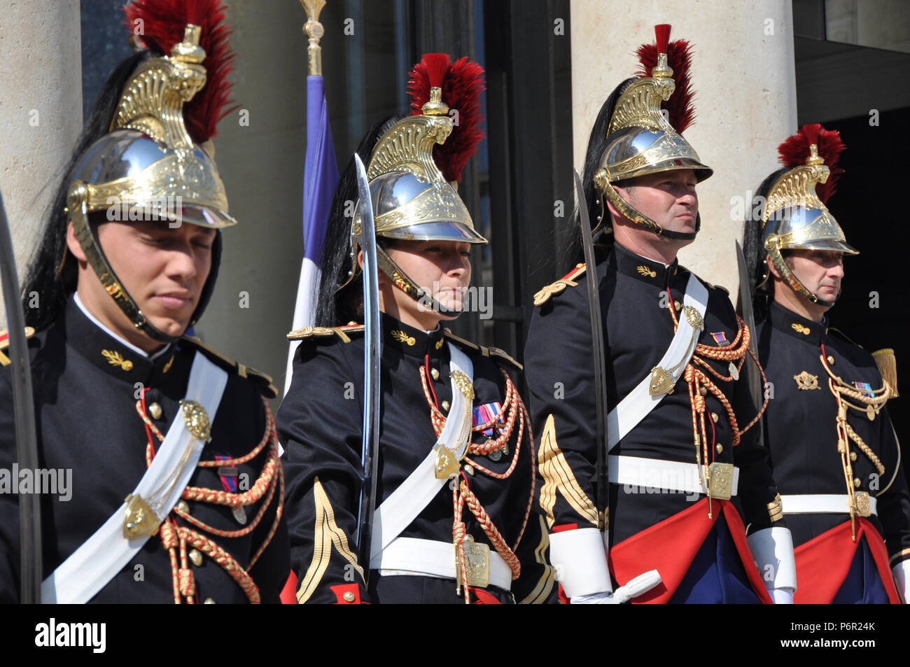 Paris, France. 30th June, 2018. The male and female (second from left ...