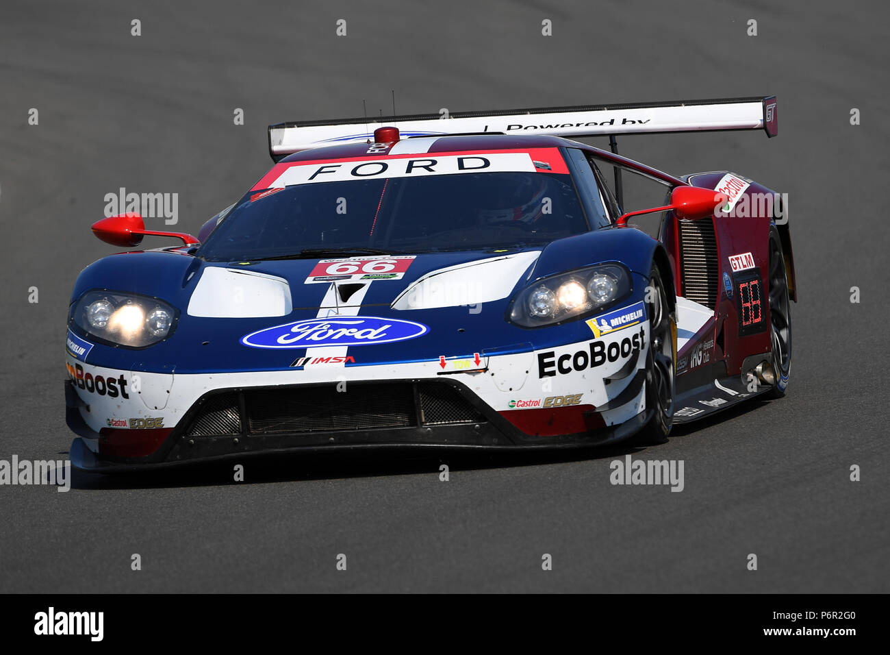 Watkins Glen, New York, USA. July 1, 2018: The #66 Ford Chip Ganassi ...