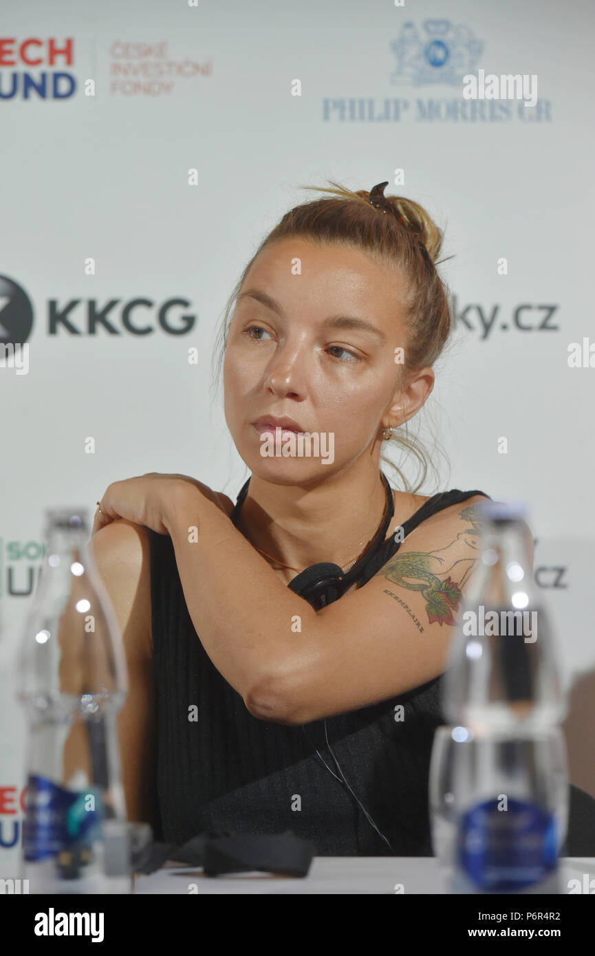 Romanian actress Ilinca Manolache attends a press conference on "I Do ...