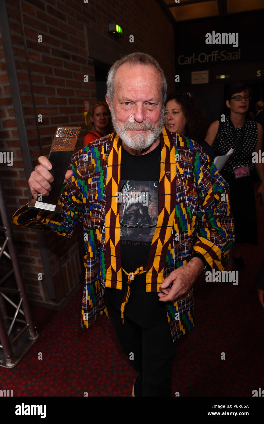 Munich, Germany. 02nd July, 2018. Award winner Terry Gilliam, film ...