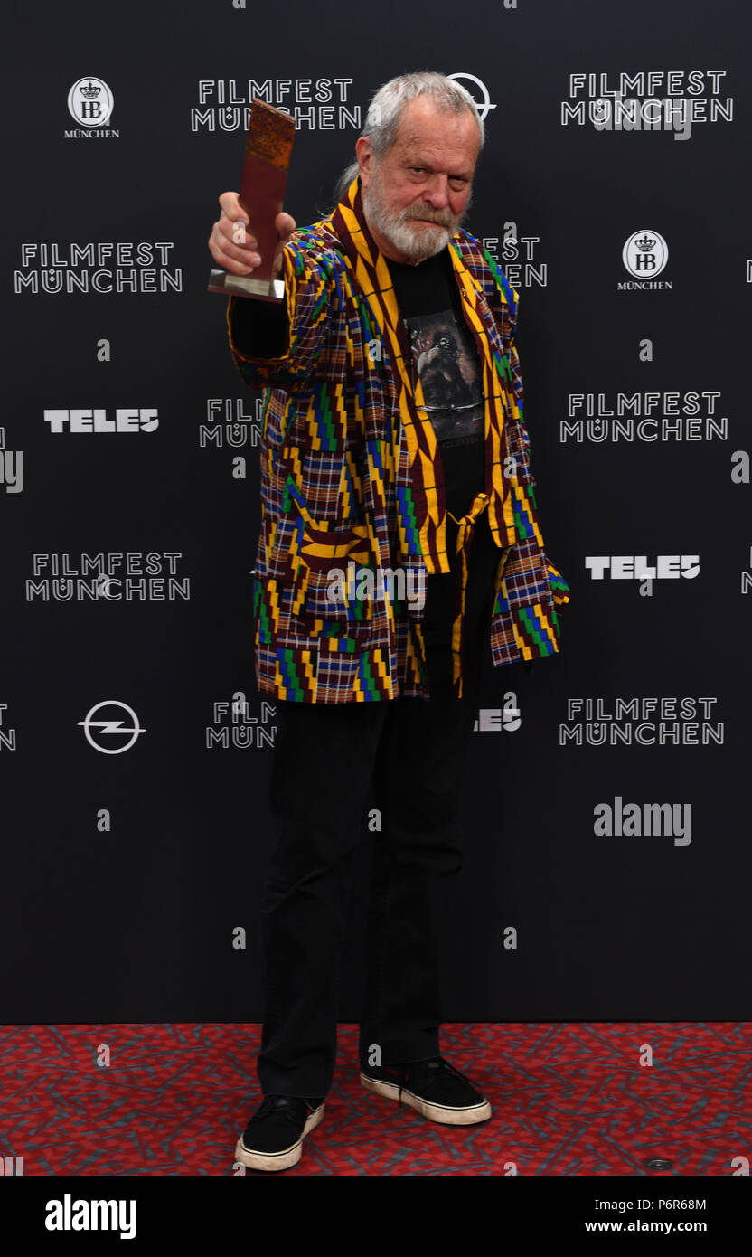 Munich, Germany. 02nd July, 2018. Award winner Terry Gilliam, film ...