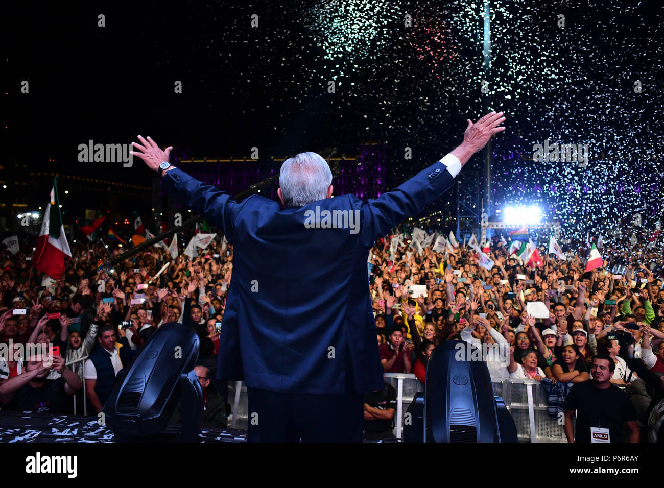 Mexico, Ciudad de Mexico, Mexico. 2nd July, 2018. ANDRES MANUEL LOPEZ ...
