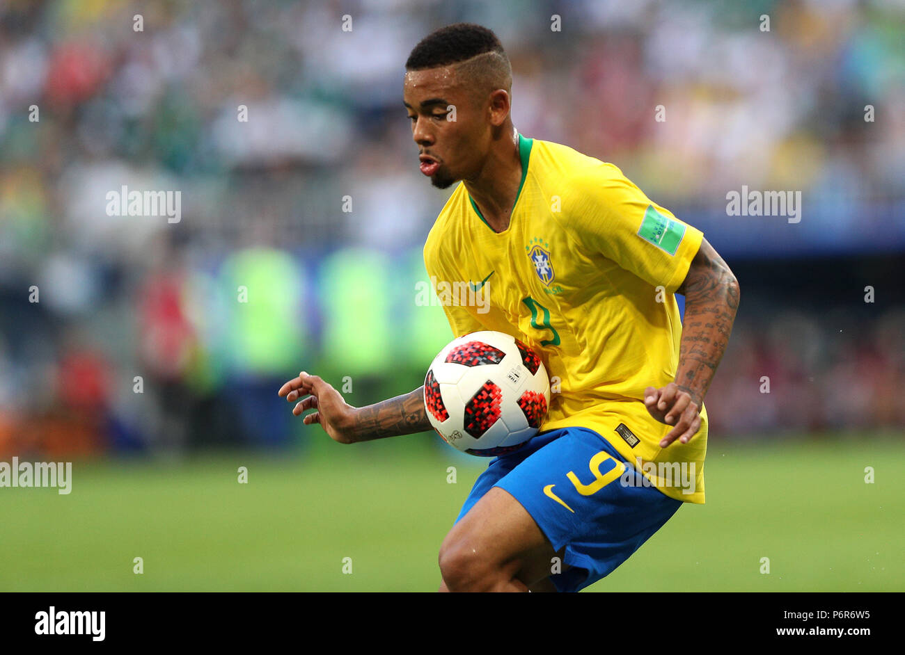 SAMARA, SA - 02.07.2018: BRAZIL VS. MEXICO - Gabriel Jesus of Brazil ...