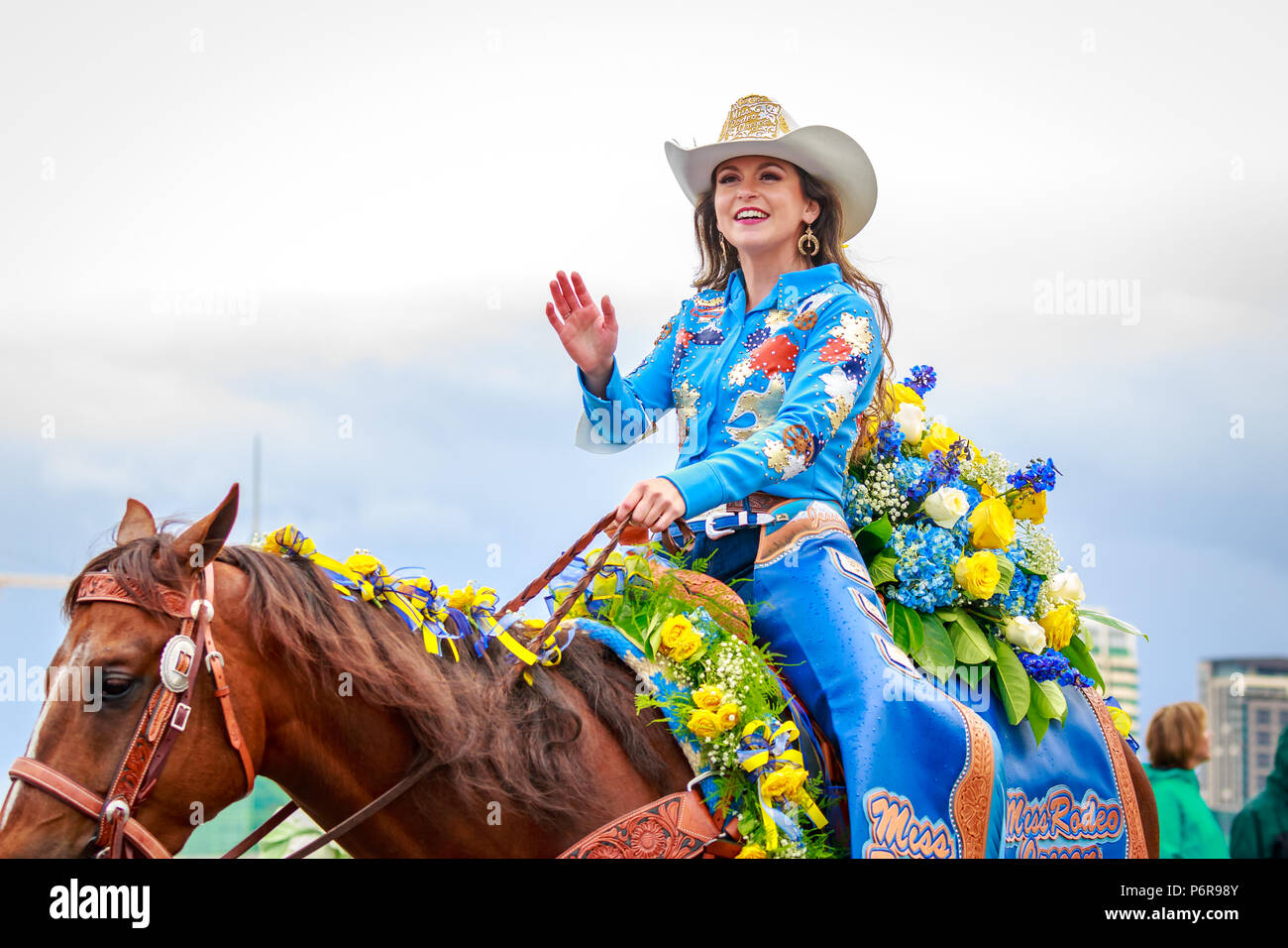 Portland, Oregon, USA - June 9, 2018: Miss Rodeo Oregon, Jessi ...