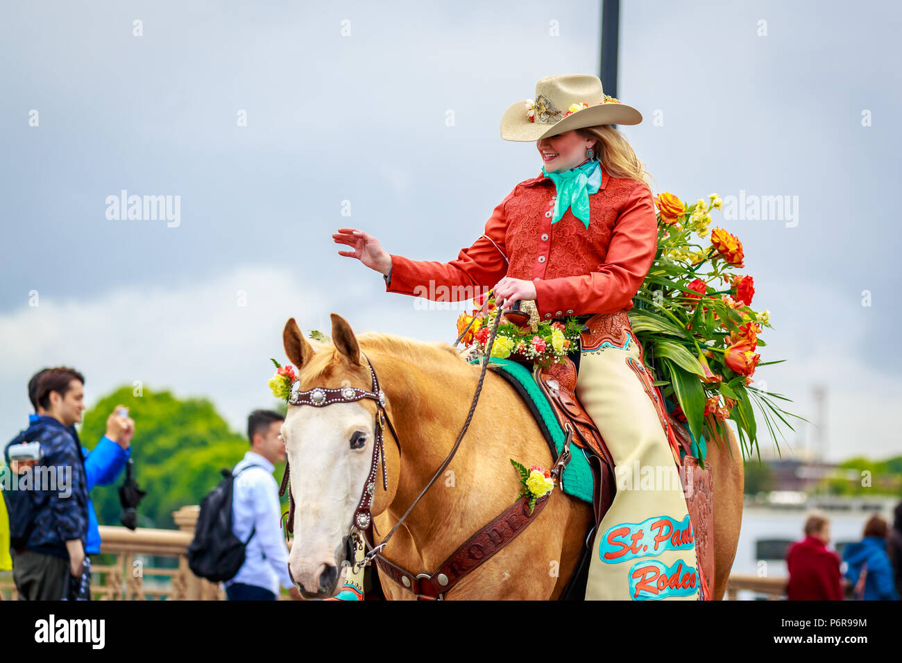 Portland, Oregon, USA - June 9, 2018: St. Paul Rodeo Court in the Grand ...