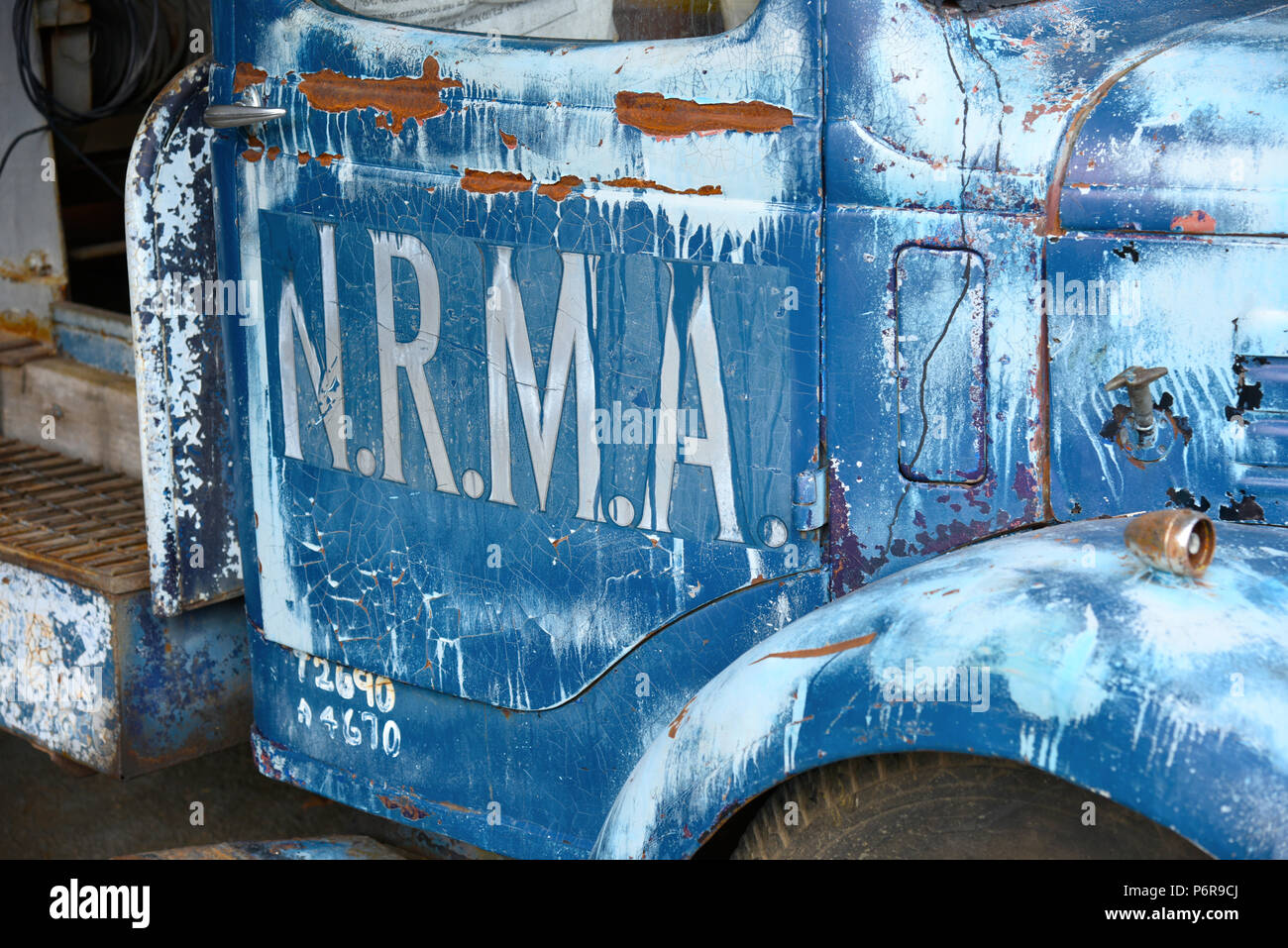 The National Roads and Motorists' Association NRMA vintage tow truck on ...