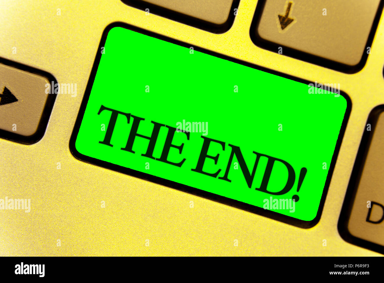 Text sign showing The End Motivational Call. Conceptual photo ...