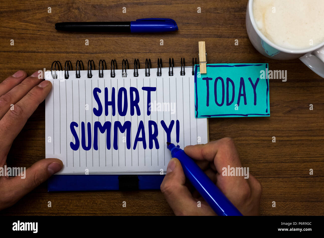 Handwriting text Short Summary Motivational Call. Concept meaning Brief ...