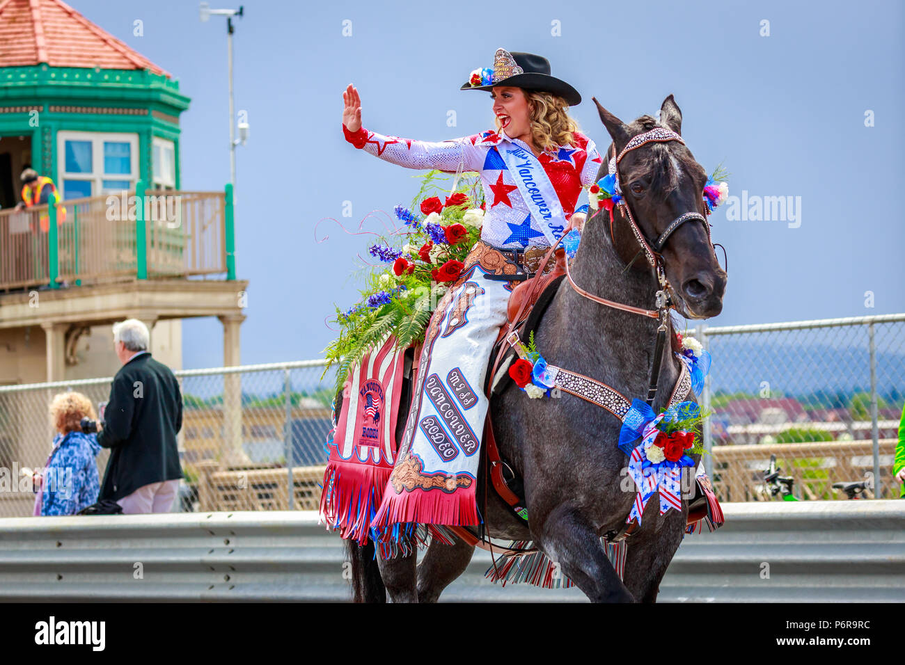 Portland, Oregon, USA - June 9, 2018: Miss Vancouver Rodeo Queen ...