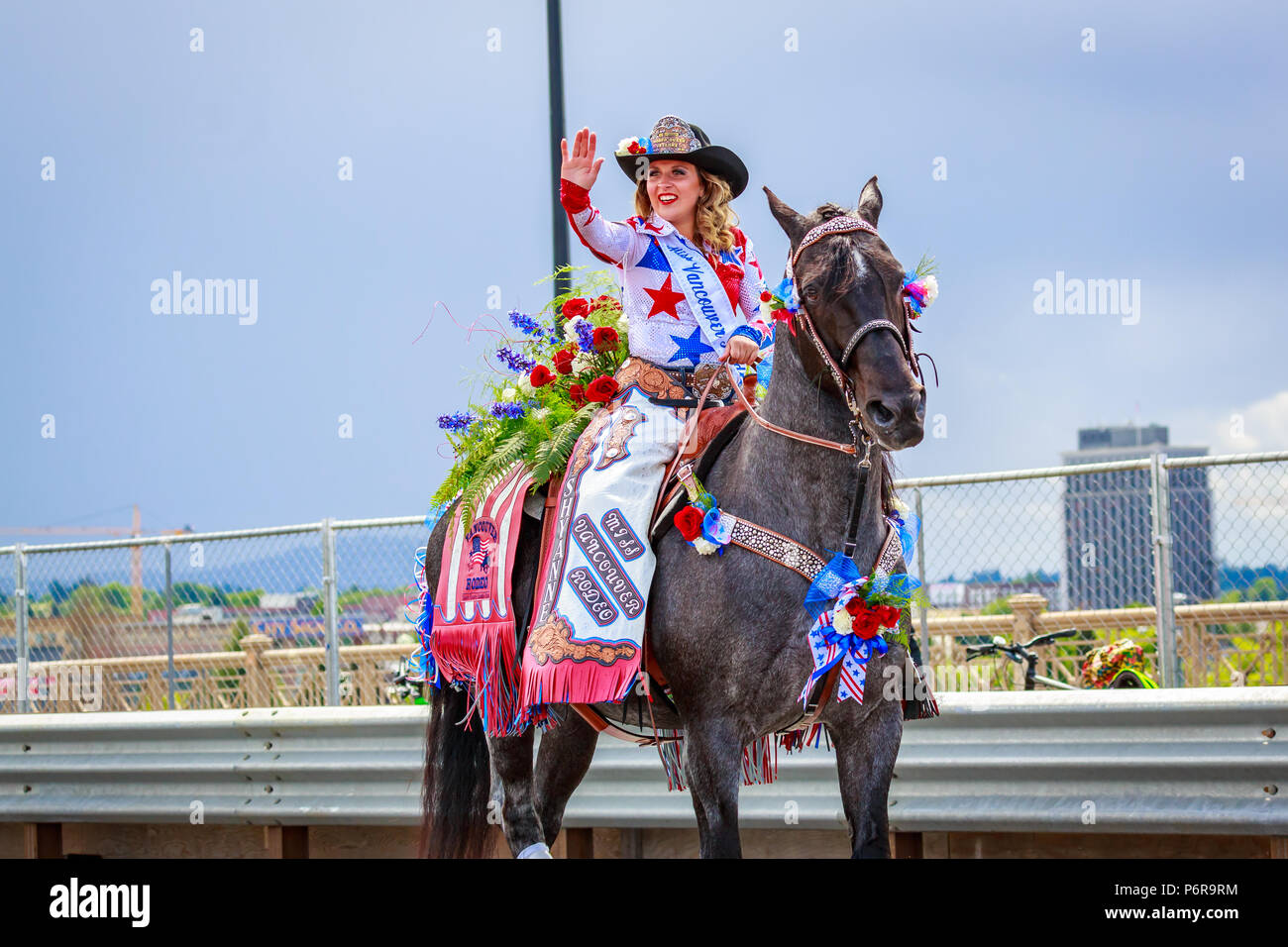 Portland, Oregon, USA - June 9, 2018: Miss Vancouver Rodeo Queen ...