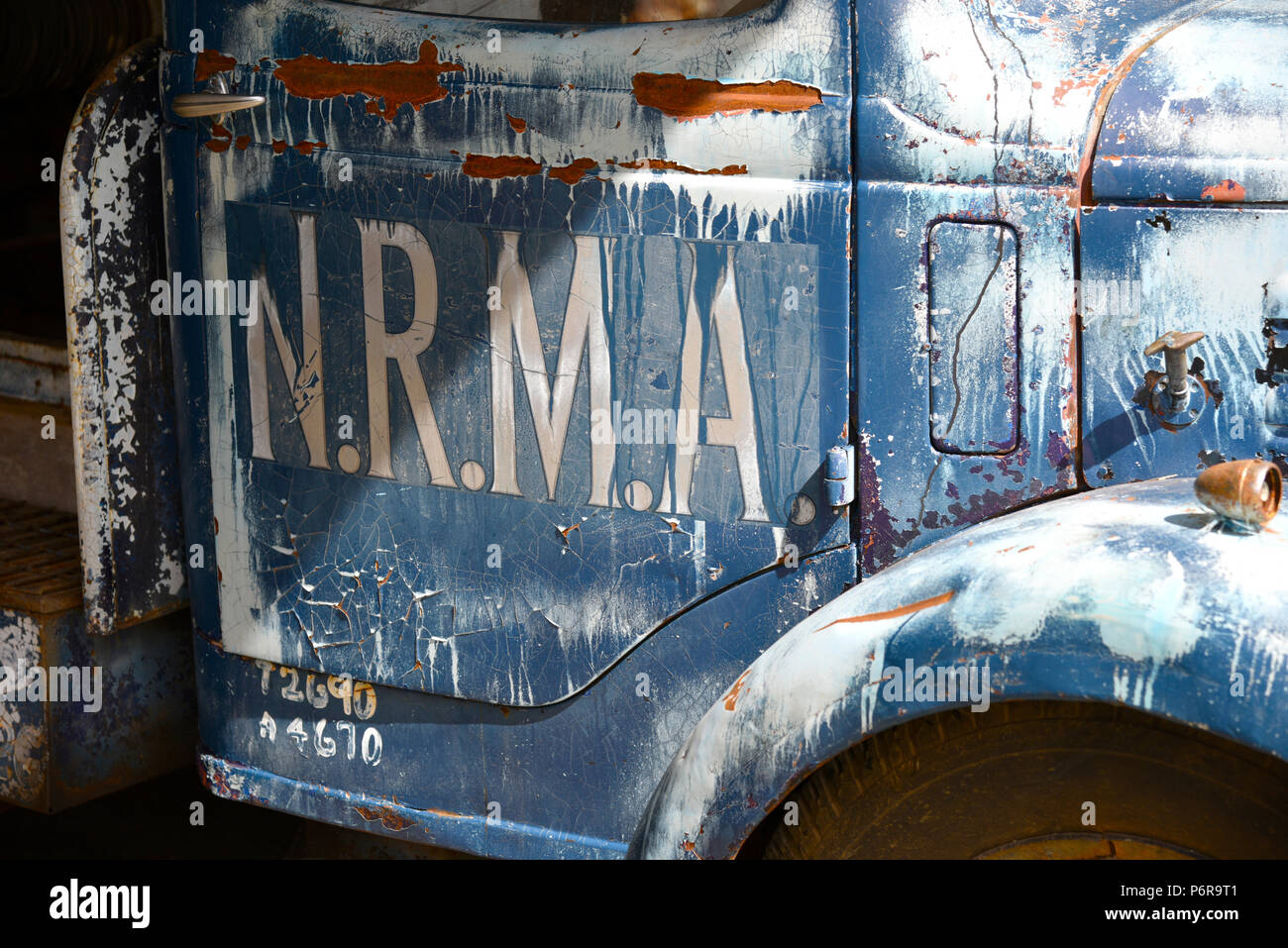 The National Roads and Motorists' Association NRMA vintage tow truck on ...