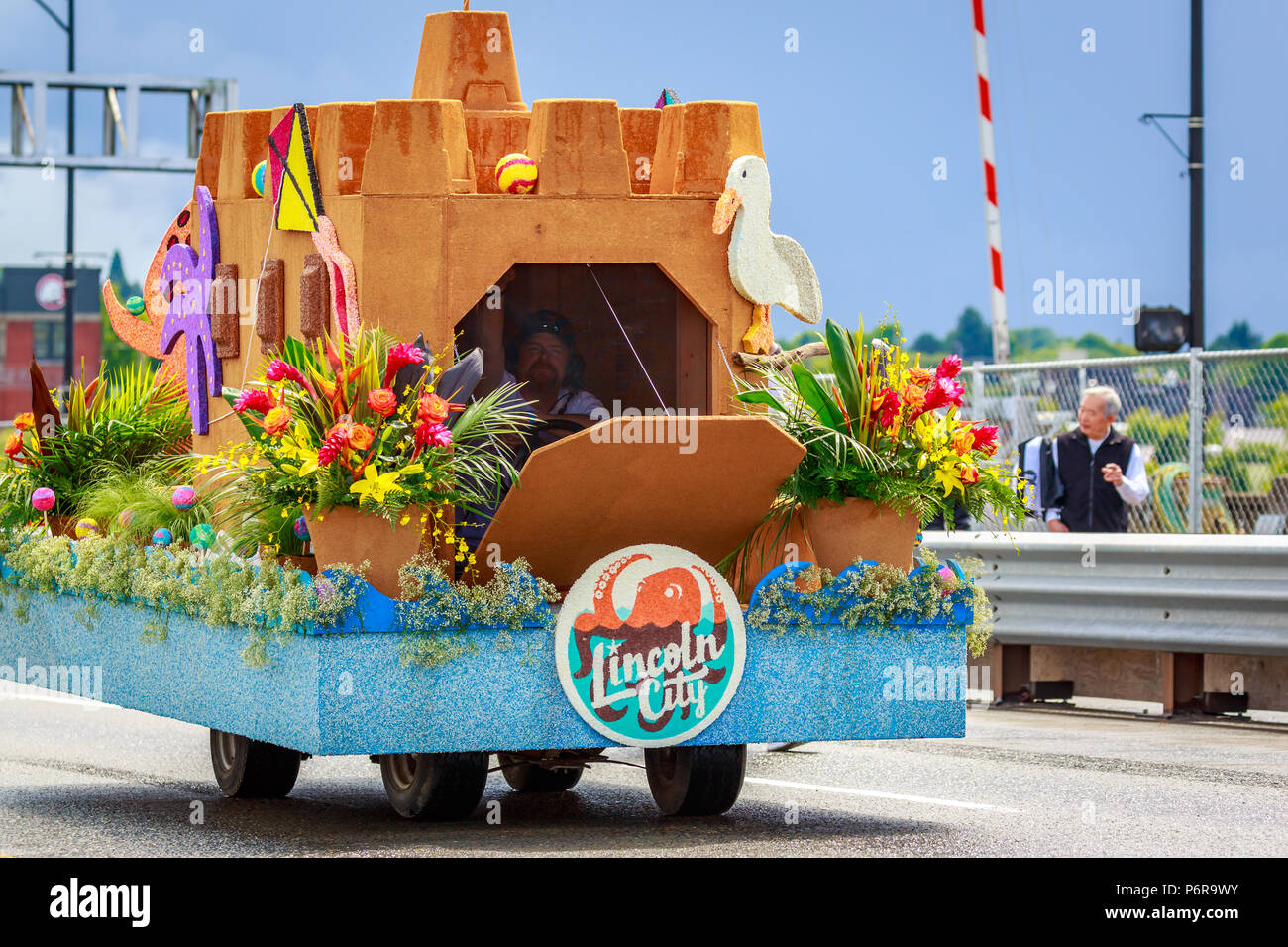 Portland, Oregon, USA - June 9, 2018: Travel Lincoln City Mini-Float in ...