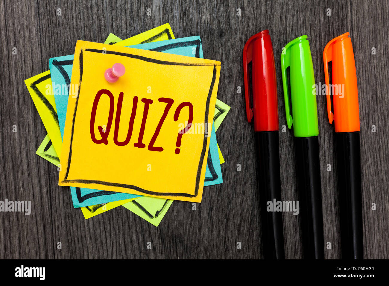 Text sign showing Quiz Question. Conceptual photo Short Tests ...