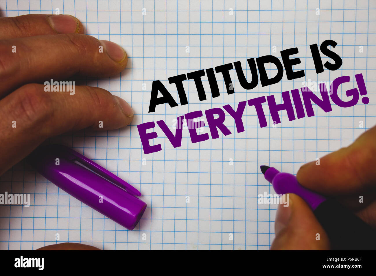 Text sign showing Attitude Is Everything. Conceptual photo Personal ...
