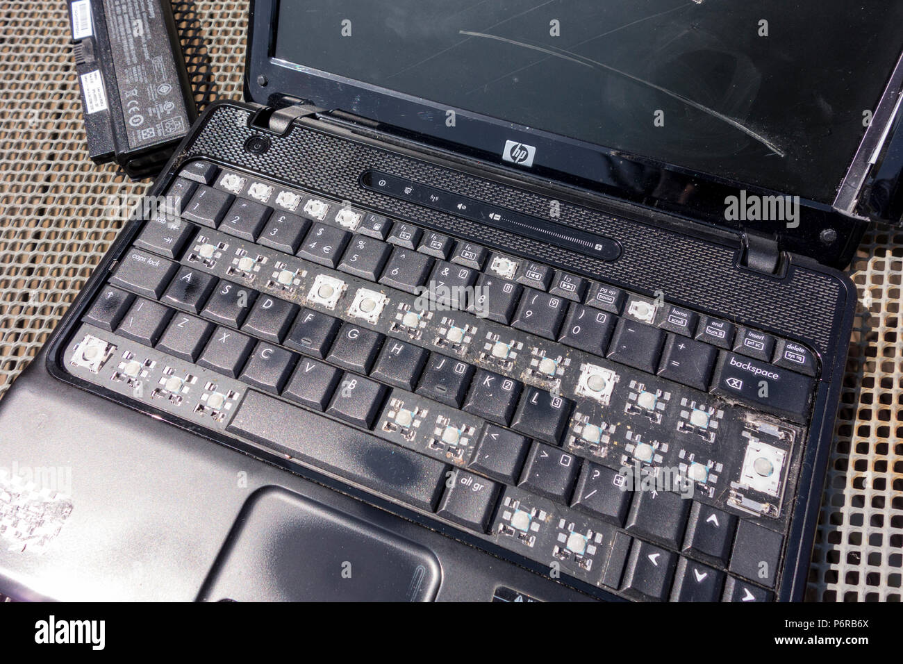 Computer smashed hi-res stock photography and images - Alamy