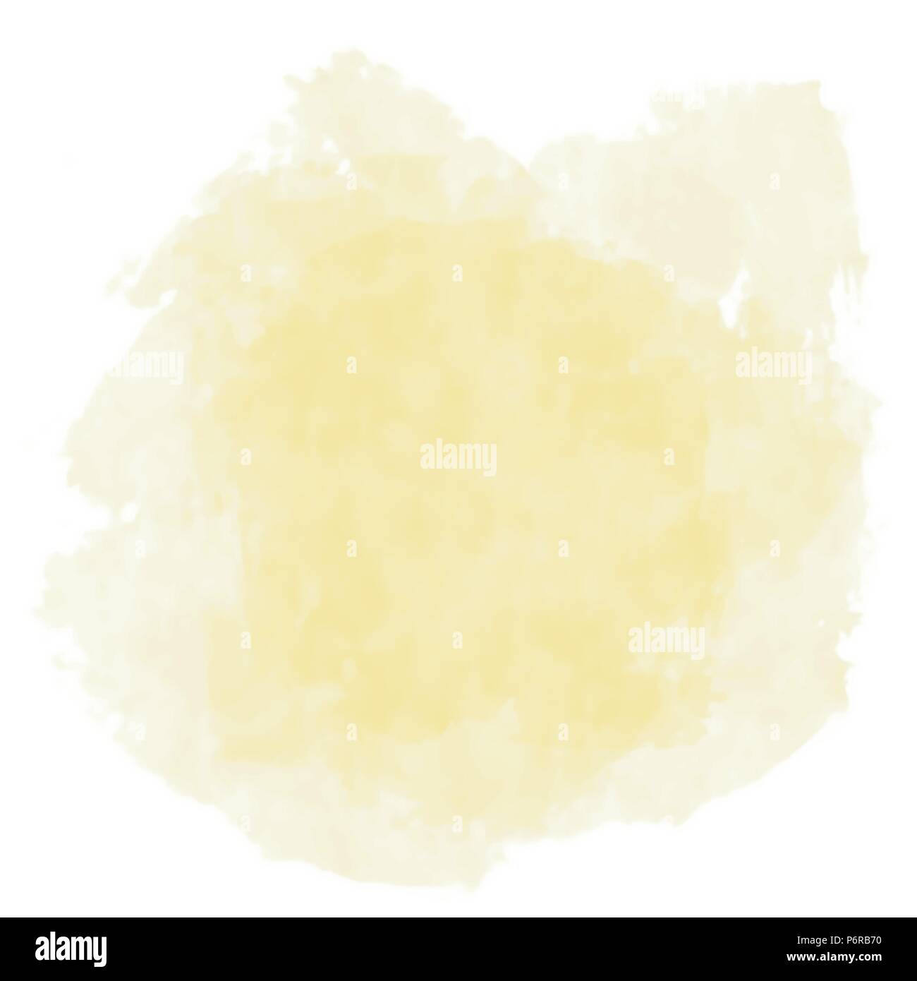 yellow watercolor isolated stain splash background patter, vector ...