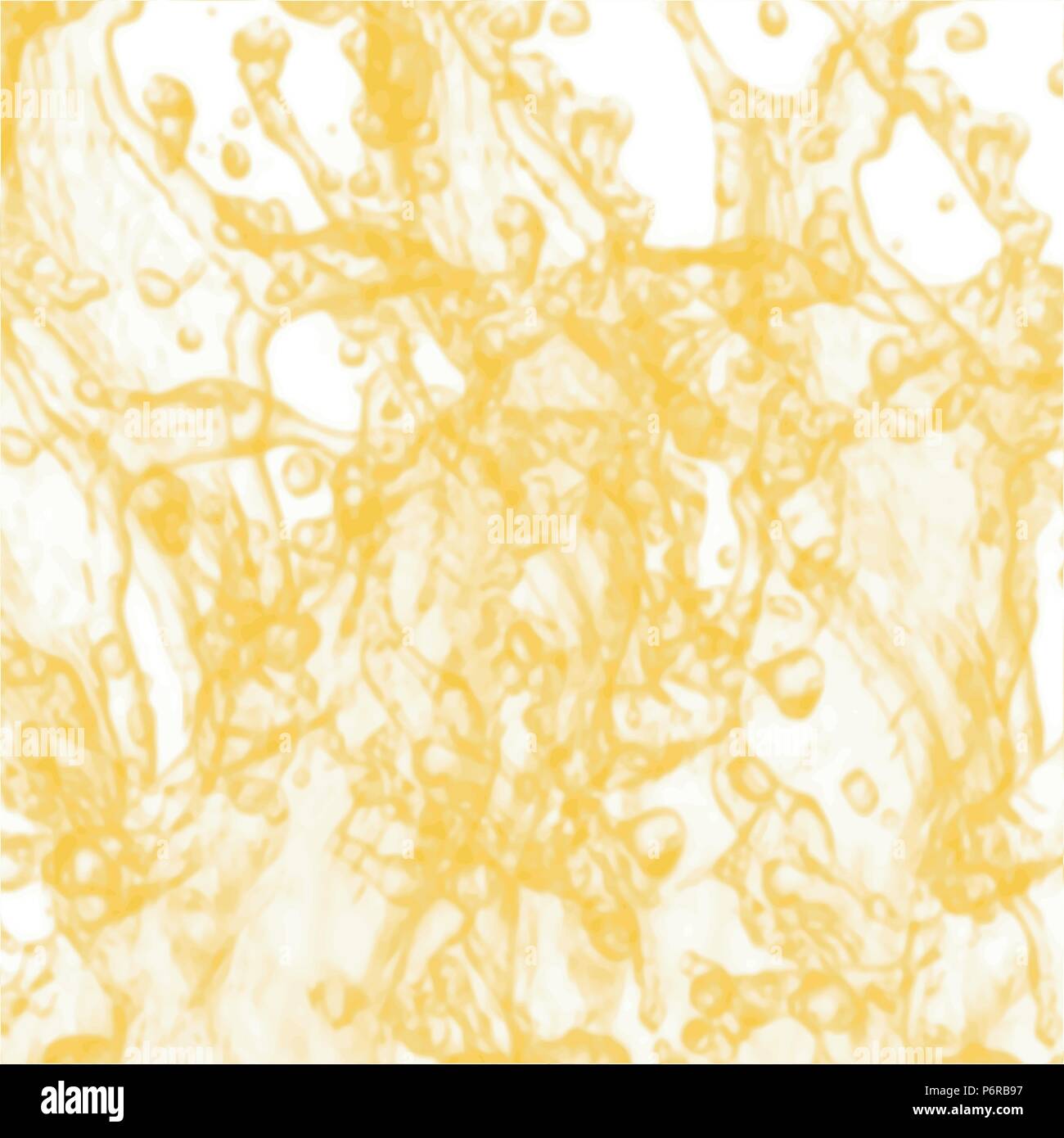 yellow watercolor ink stain splash pattern, vector illustration Stock ...