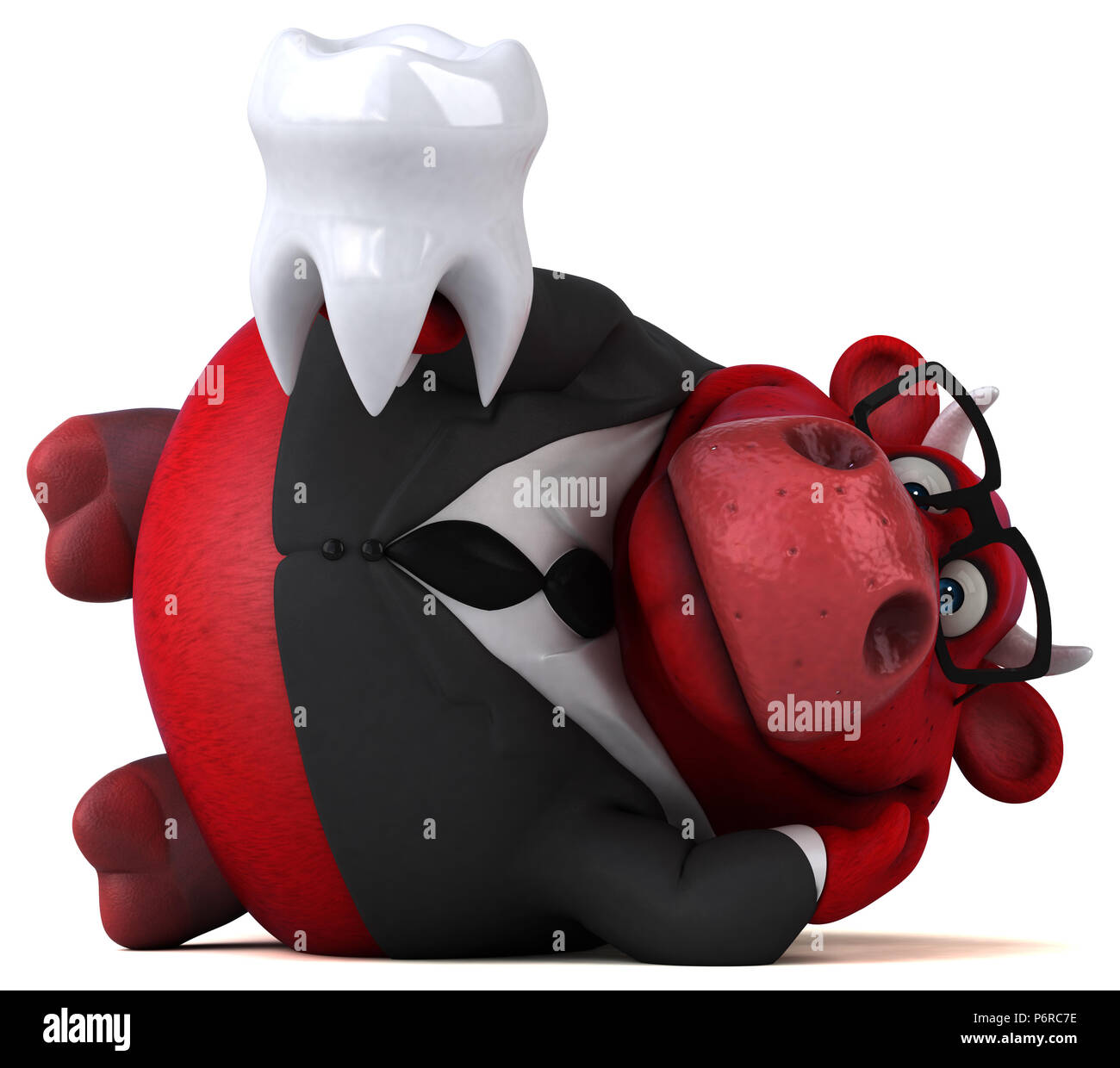 Red bull - 3D Illustration Stock Photo - Alamy