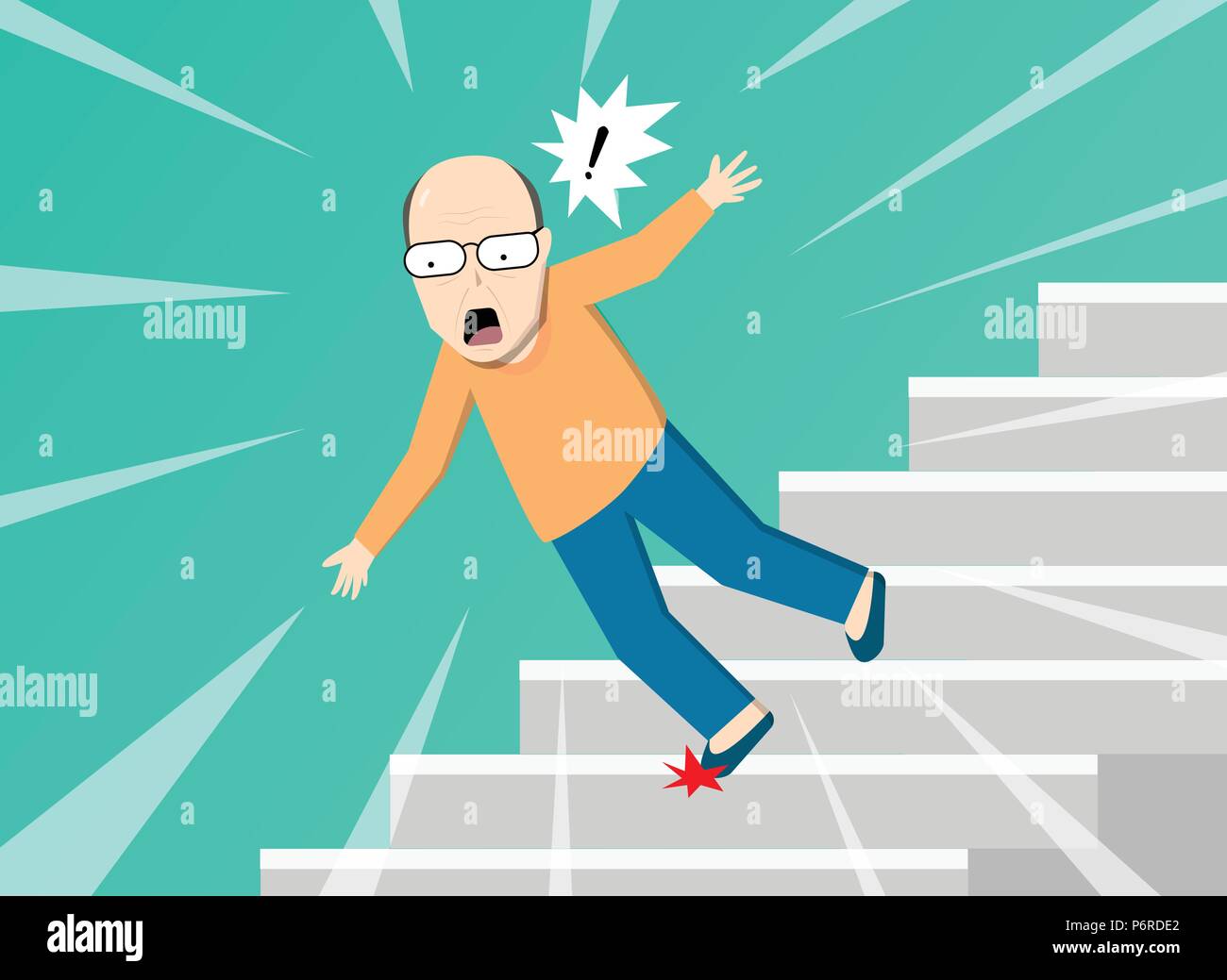 Man Falling Down Stairs Stock Photos & Man Falling Down Stairs Stock ...