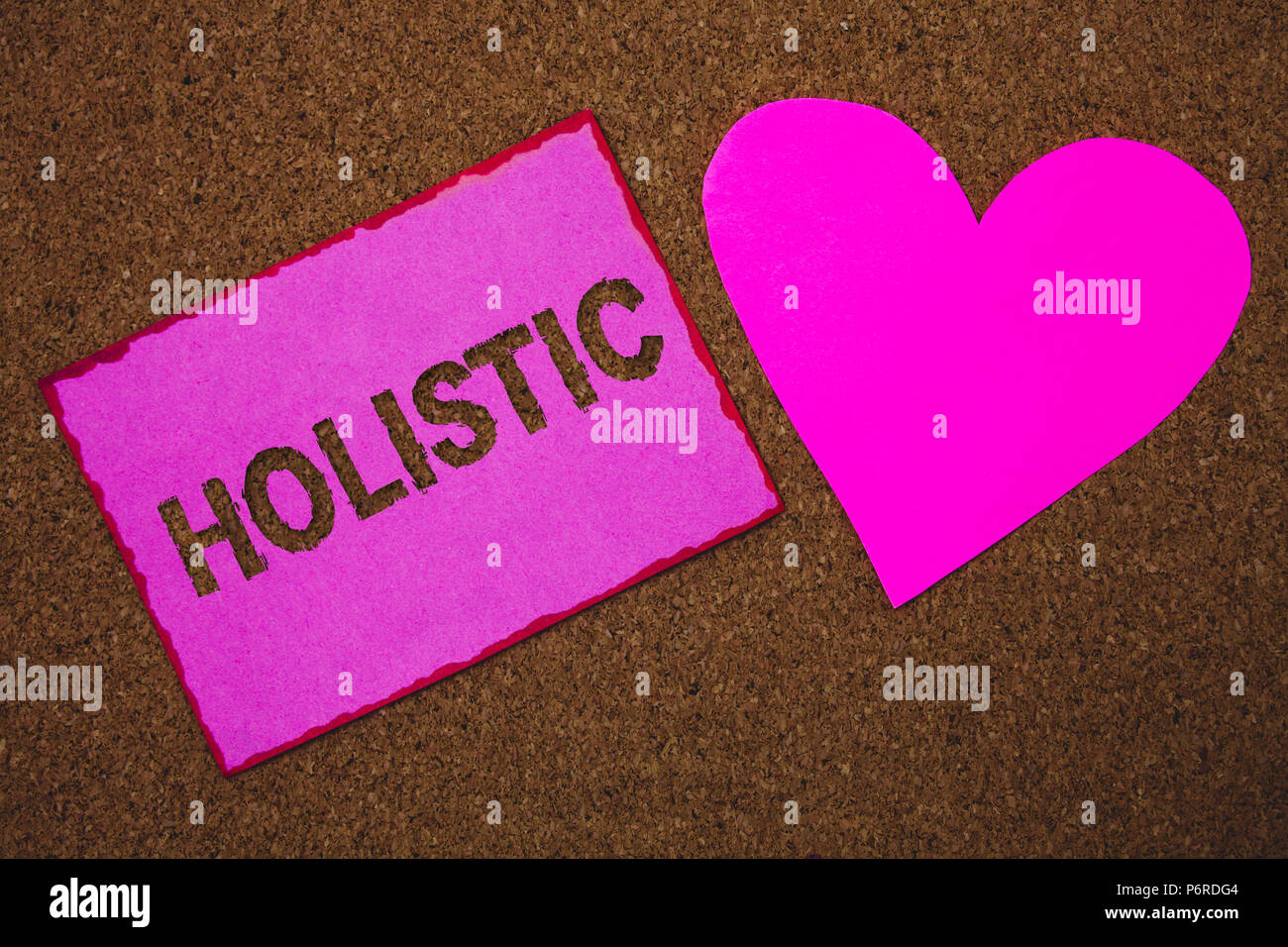 Handwriting text Holistic. Concept meaning Belief the parts of ...