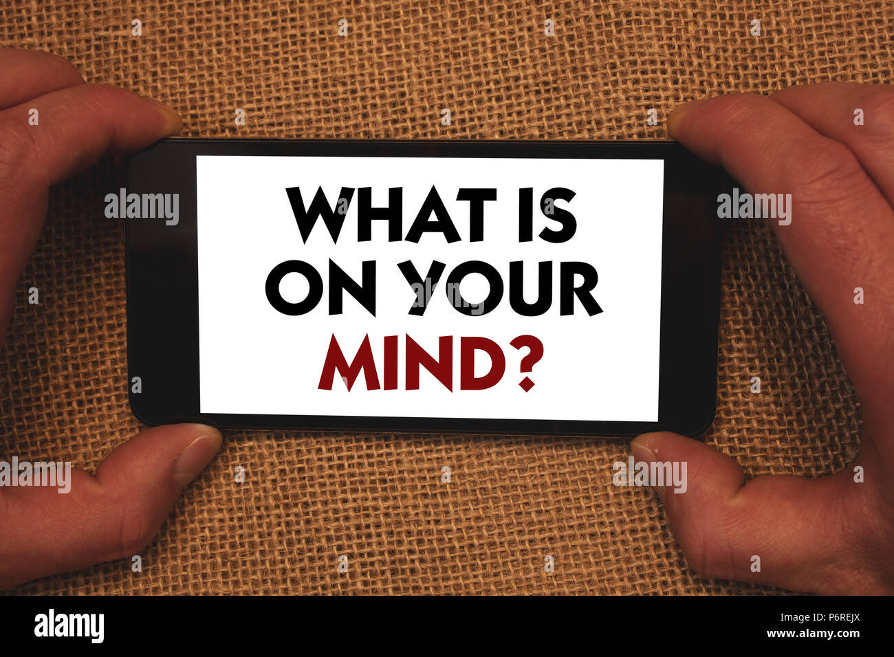 Writing note showing What Is On Your Mind Question. Business photo ...