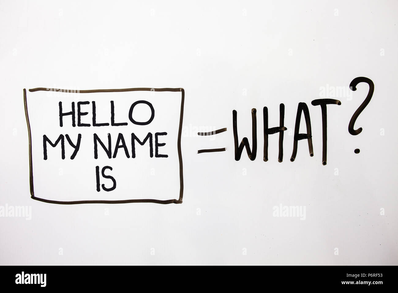 Handwriting text Hello My Name Is. Concept meaning Introduce yourself ...
