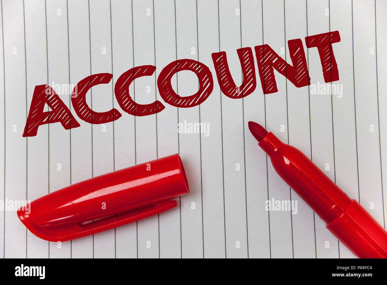 Text sign showing Account. Conceptual photo Description Narrative ...