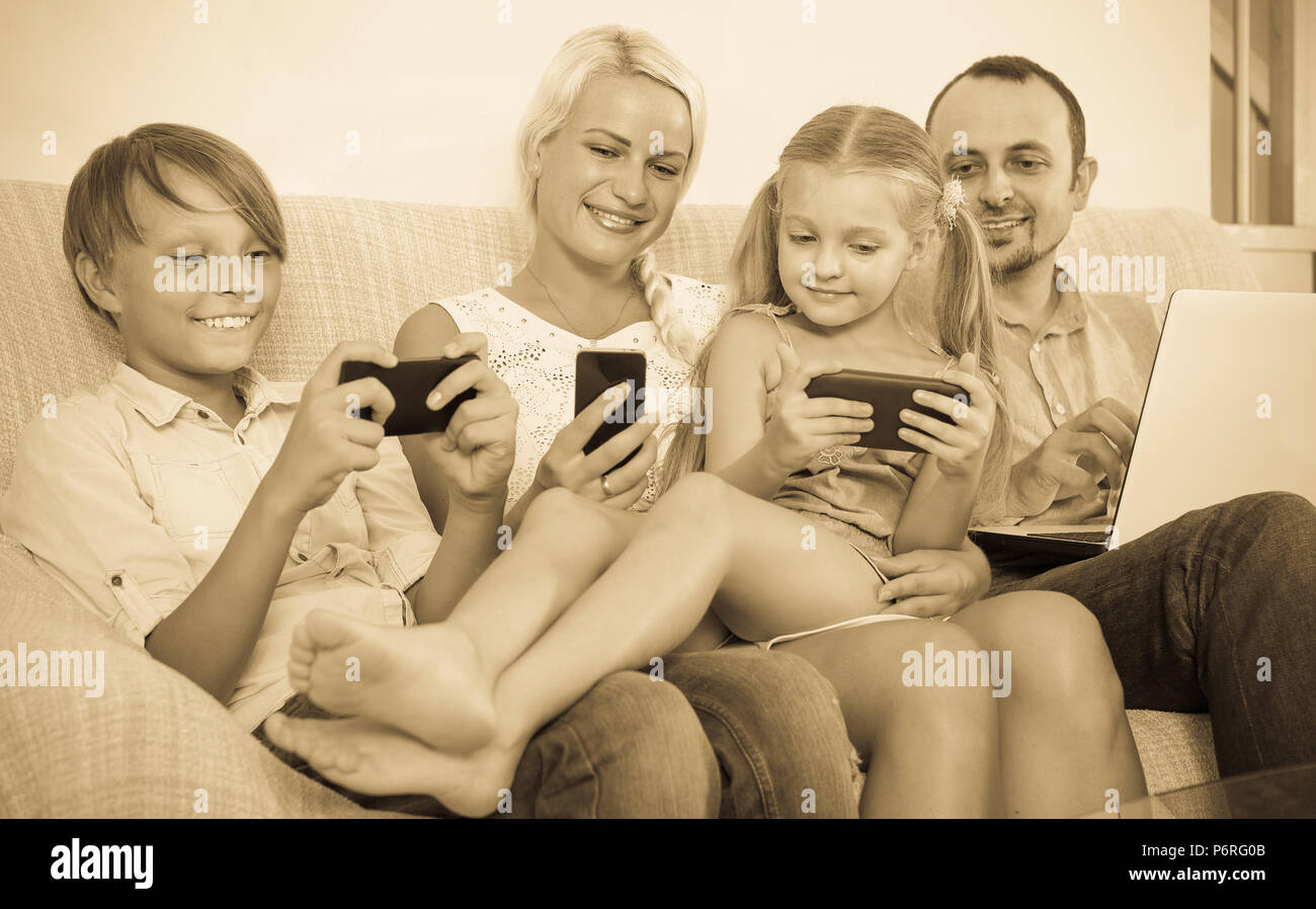 Online class kids parents hi-res stock photography and images - Alamy