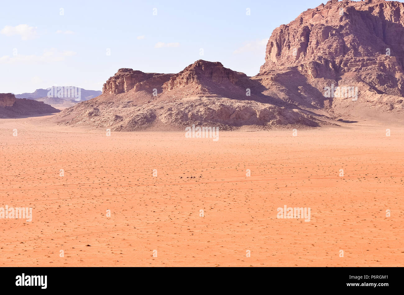 Red sand desert. Inspire the nature of the beauty scenery in desert ...