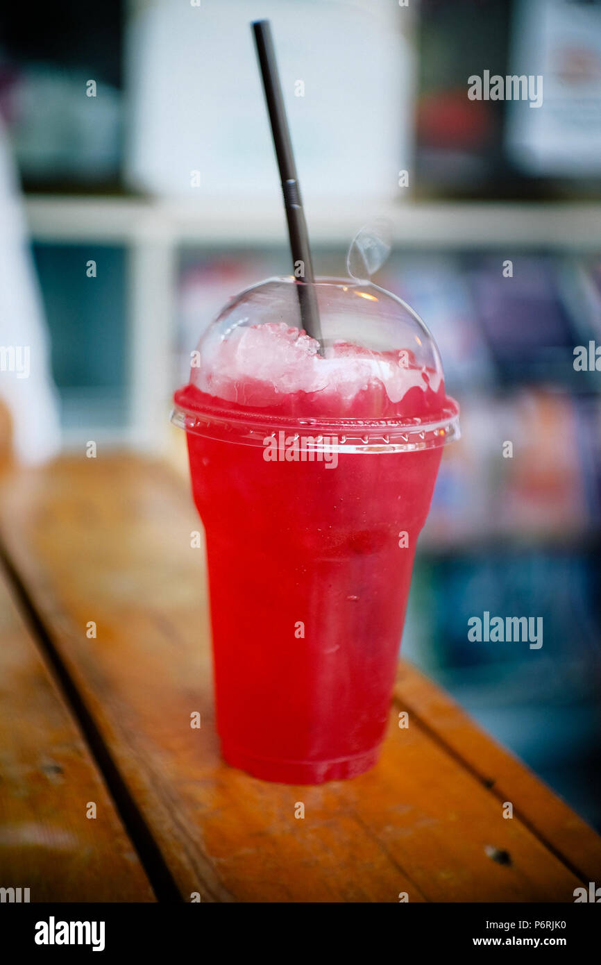 red ice drink Stock Photo - Alamy