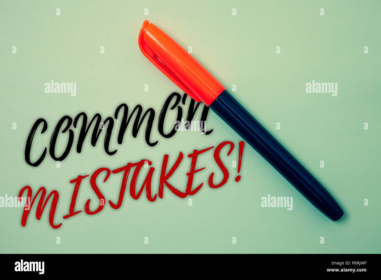 Text sign showing Common Mistakes Motivational Call. Conceptual photo ...