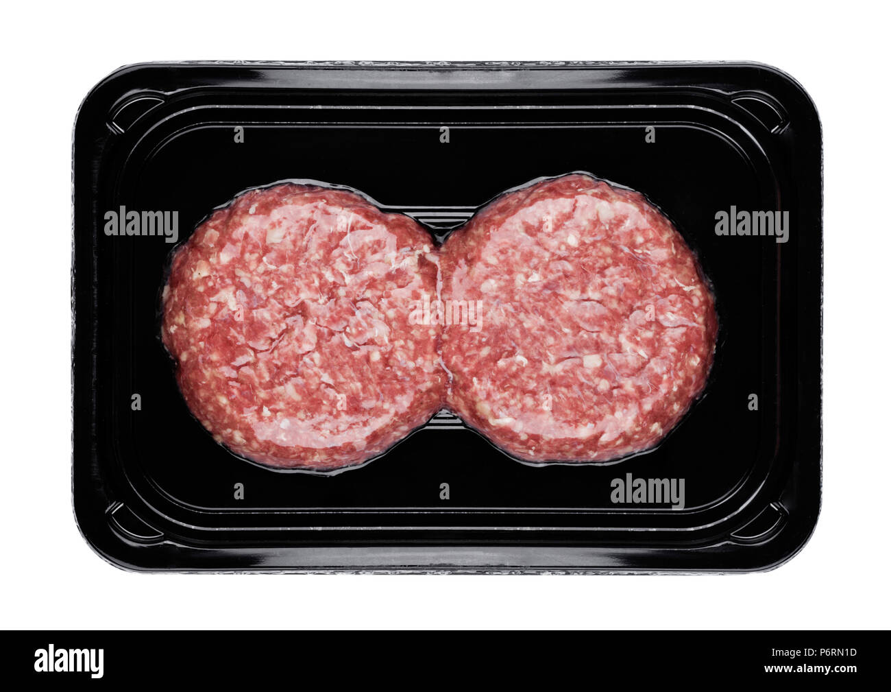 Fresh raw burgers patty Cut Out Stock Images & Pictures - Alamy
