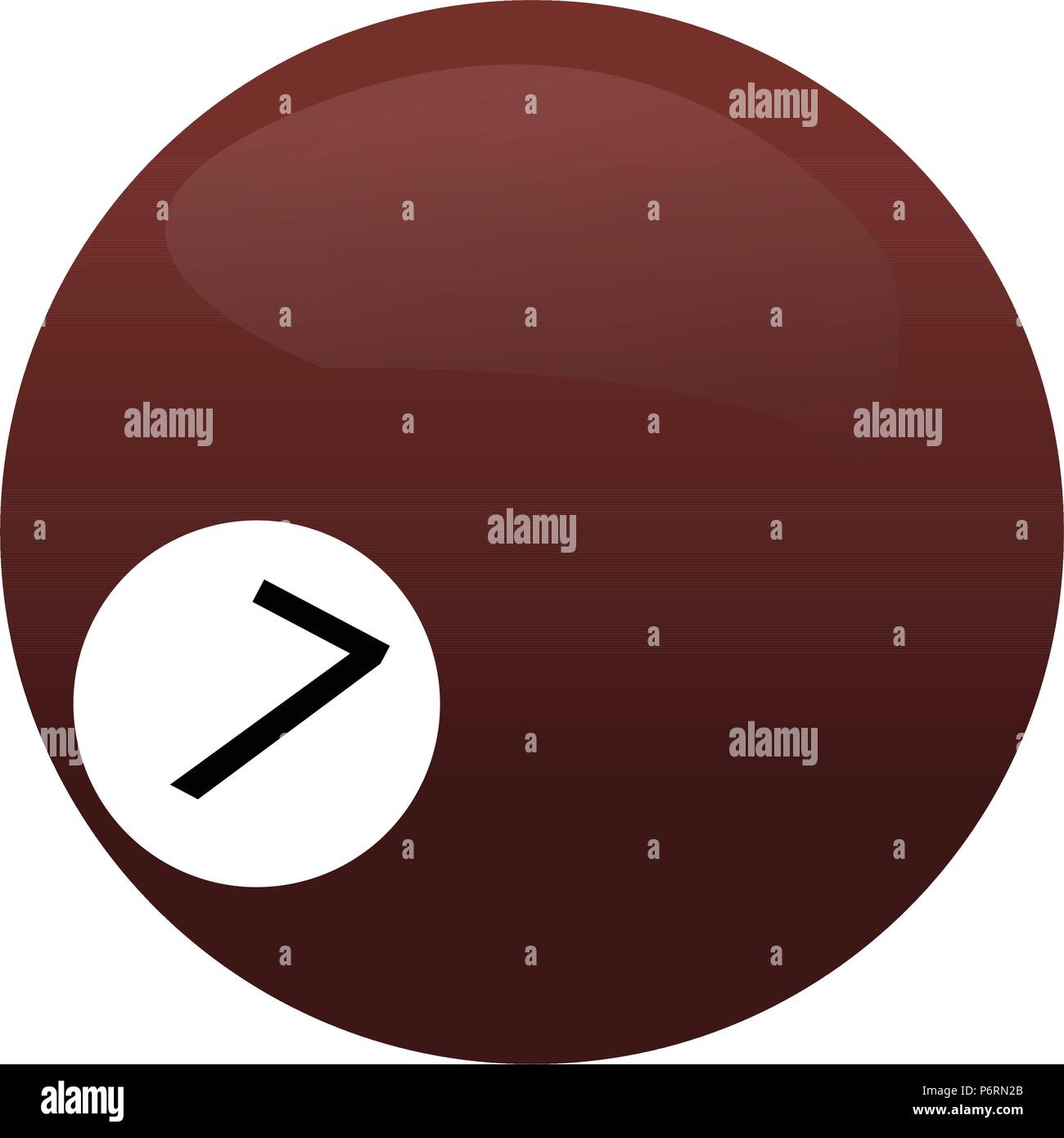 Isolated billiard ball icon Stock Vector Image & Art - Alamy