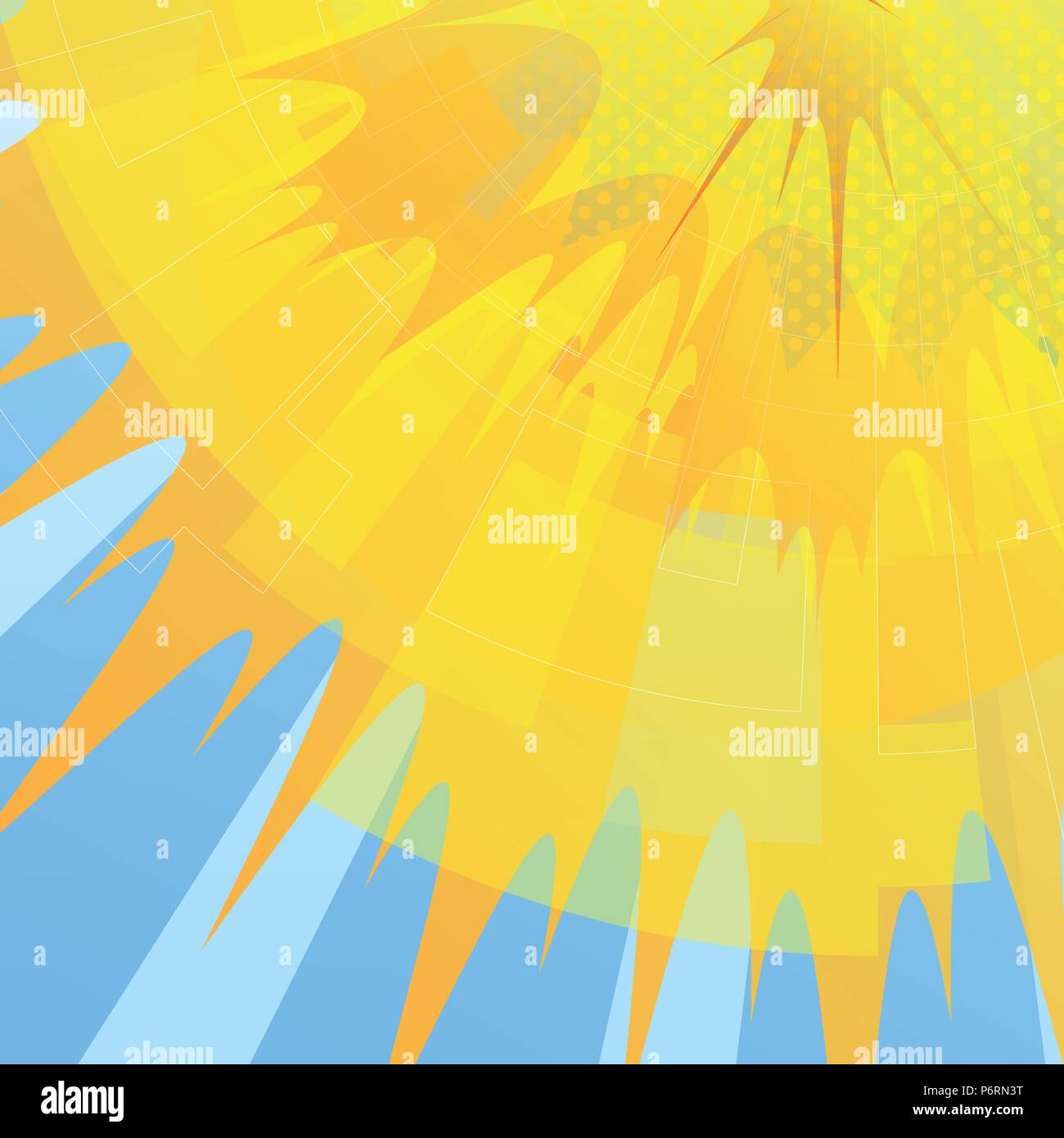 Vector abstract, yellow summer sun geometric background Stock Vector ...