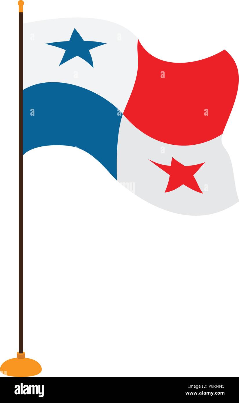 Panama flag pole hi-res stock photography and images - Alamy