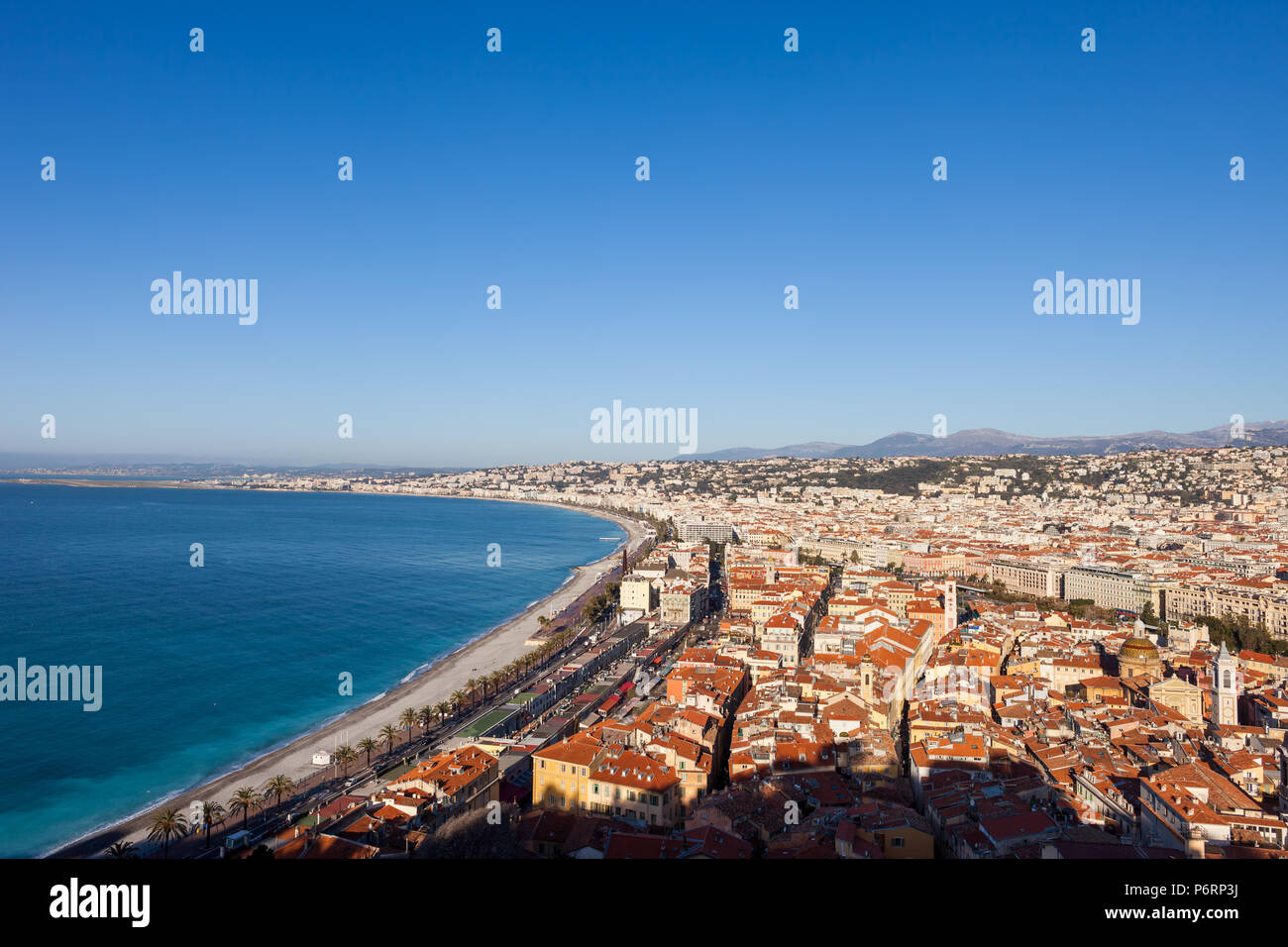 Aerial view mediterranean sea france hi-res stock photography and ...