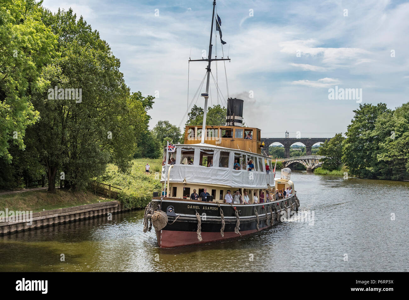 Restored steam tug Daniel Adamson, "The Danny", pictured on a cruise ...