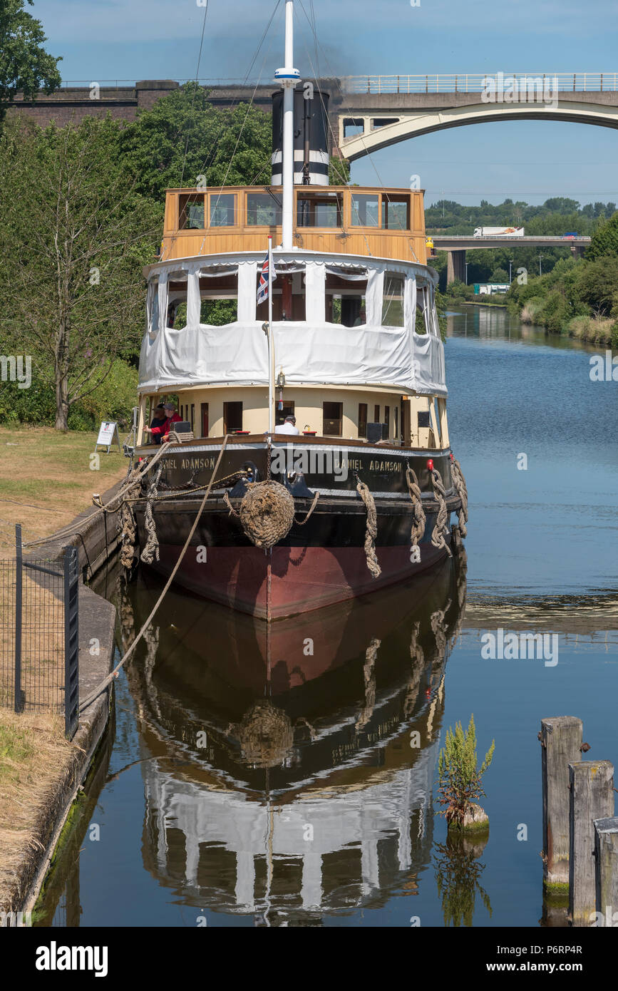 Restored steam tug Daniel Adamson, "The Danny", pictured at Sutton ...