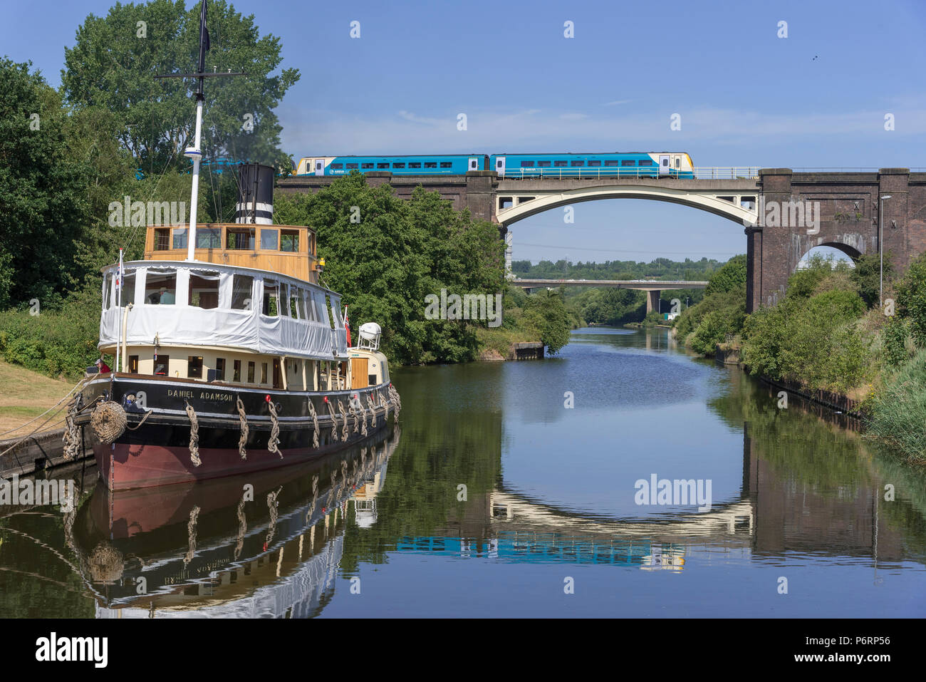 Restored steam tug Daniel Adamson, "The Danny", pictured at Sutton ...