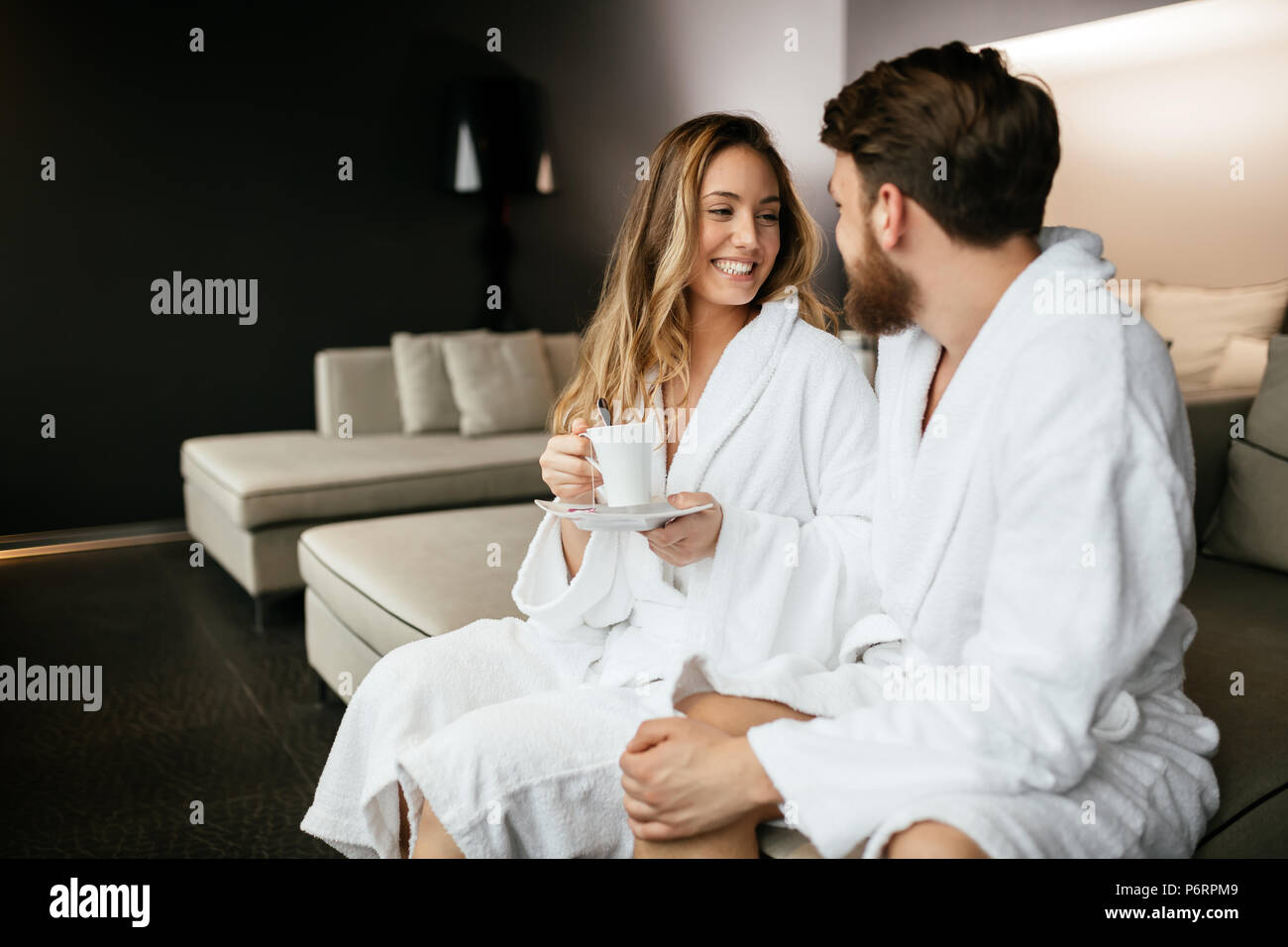 Two people enjoying tea hi-res stock photography and images - Alamy