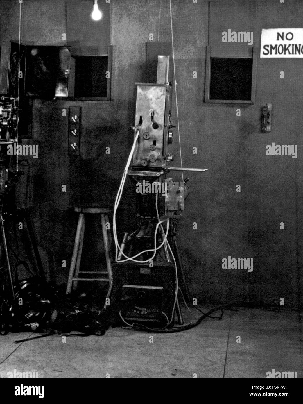 Cinema projection booth 1901 Stock Photo - Alamy