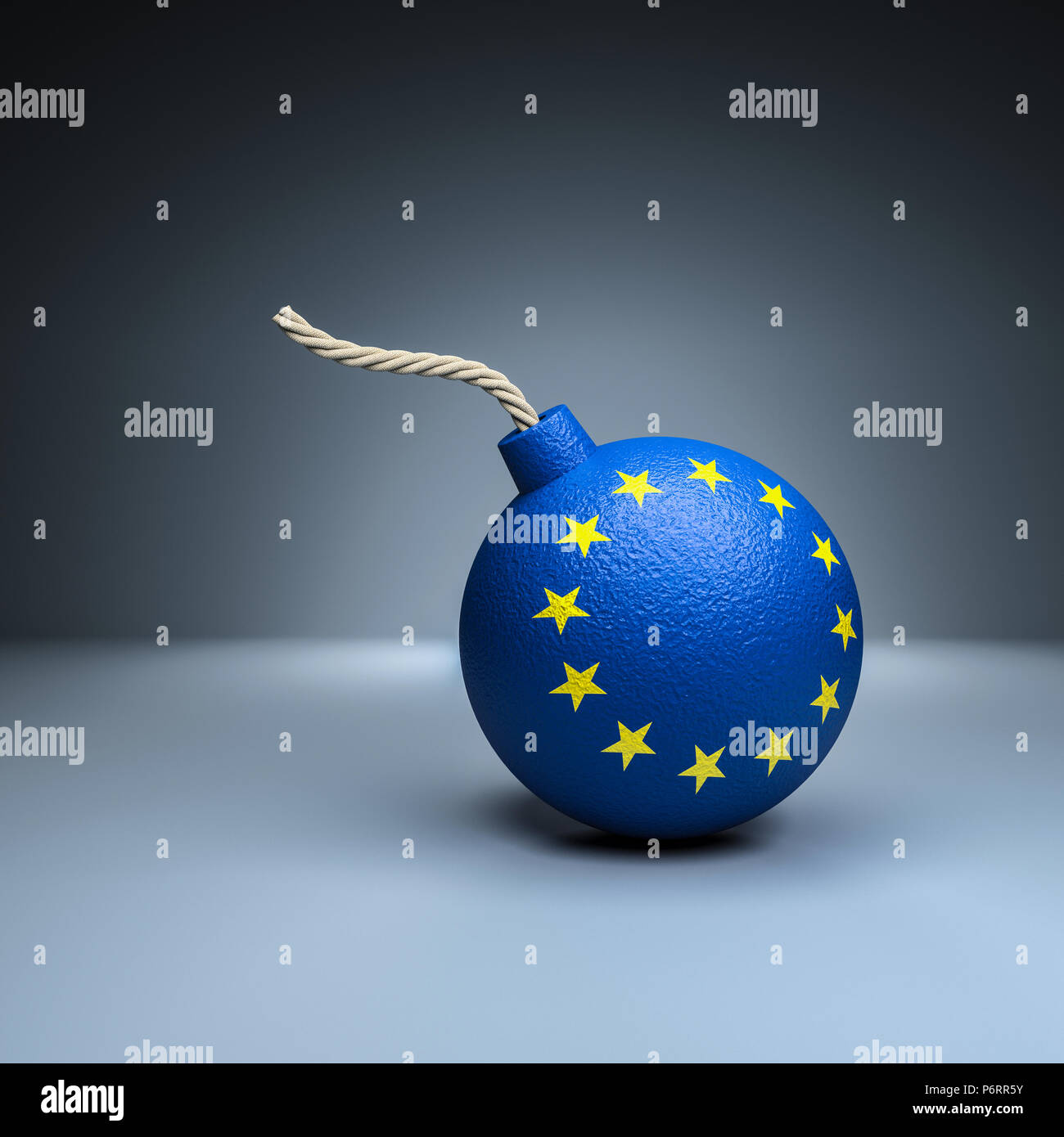 classic bomb with european flag on it 3d rendering image Stock Photo ...