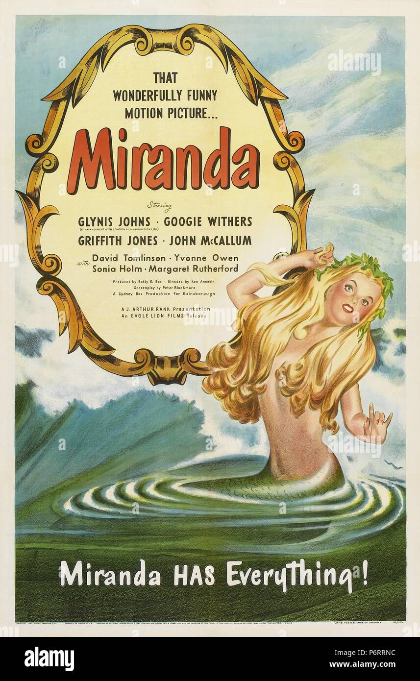 Miranda Year : 1948 UK Director : Ken Annakin Poster (USA Stock Photo ...