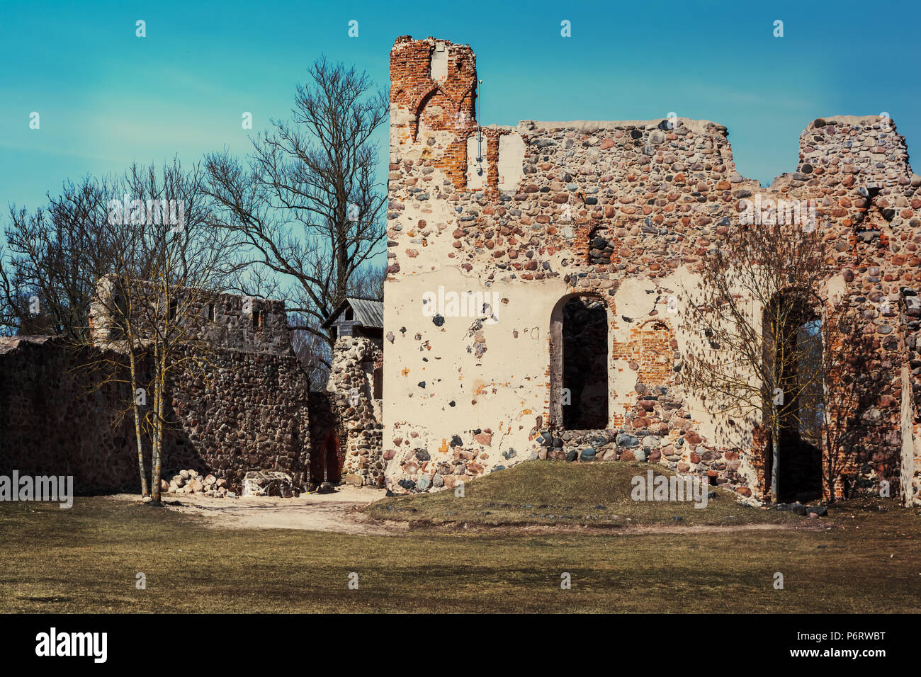 Panoramic view dobele castle ruins hi-res stock photography and images ...