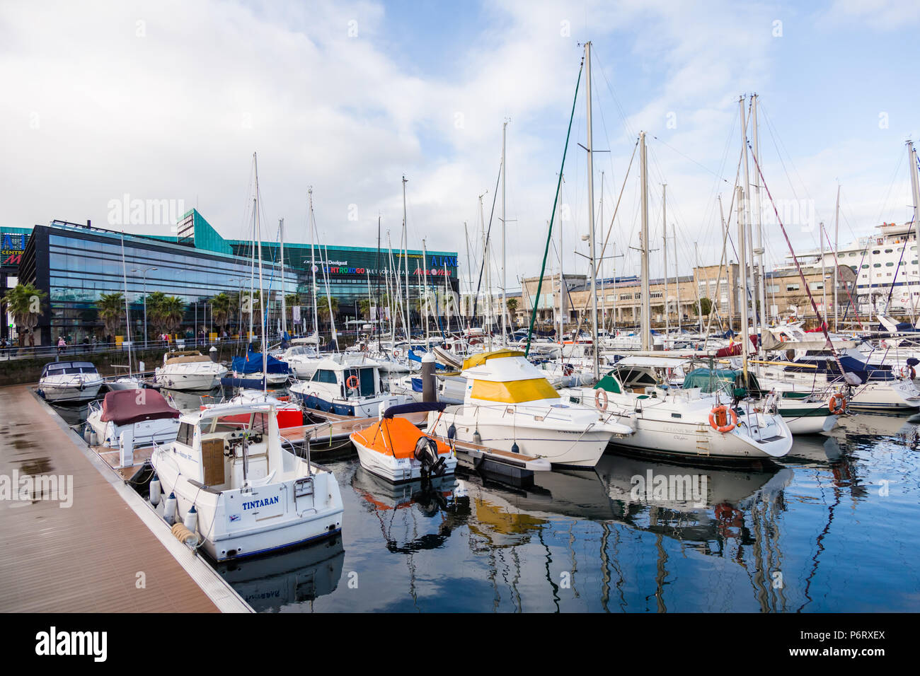 Vigo harbour, Spain Stock Photo - Alamy