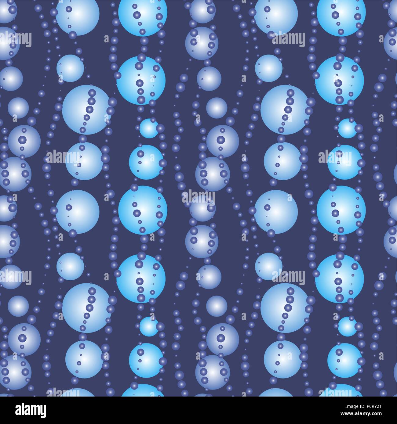 Vector seamless gradient bubble blue underwater pattern Stock Vector ...