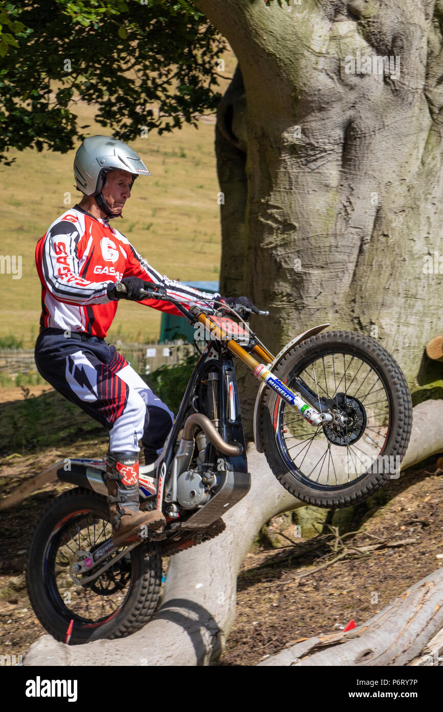 Moto-X Trials event at Cadders Hill, Lyng, Norfolk, UK Stock Photo - Alamy
